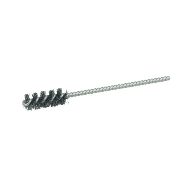 Weiler 3/8" Power Tube Brush, .004" Steel Wire Fill, 1" Brush Length ...