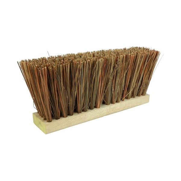 Weiler 16" Street Broom, 6-1/4" Trim Length, Bass & Palmyra Blend Fill ...