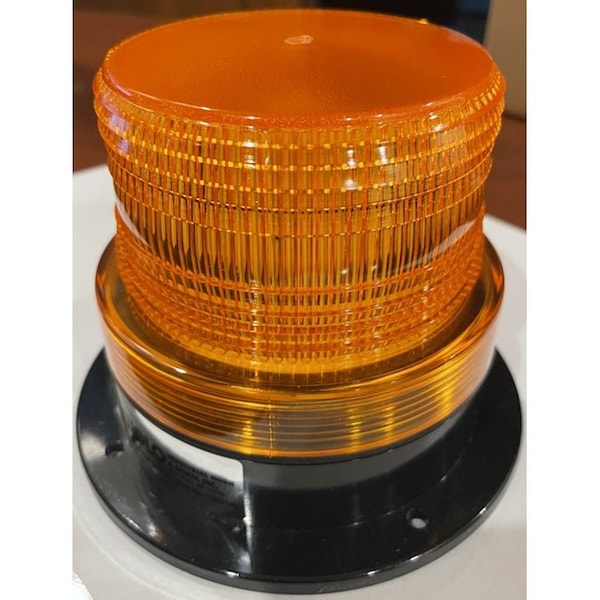 Wolo Amber LED Forklift Beacon, 12-80 VDC, 1 Flash Pattern 4080P-A | Zoro