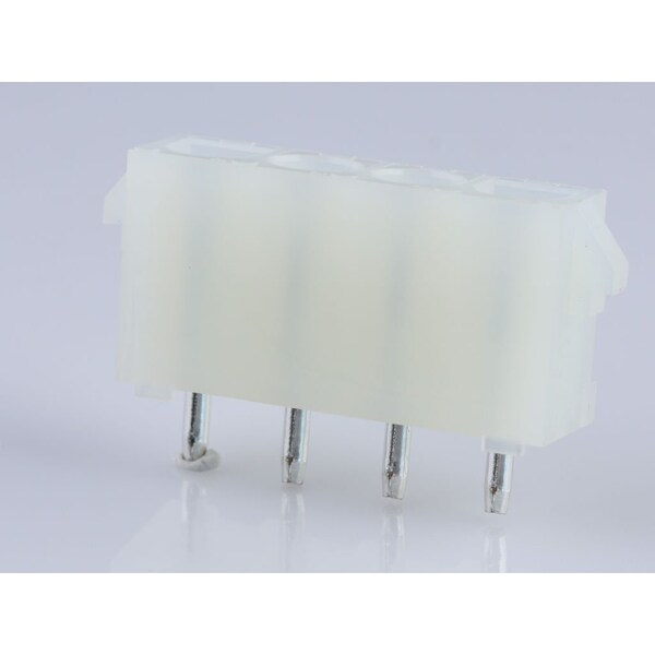 Molex Rectangular Power Connector, 4 Contact(S), Male, Solder Terminal ...