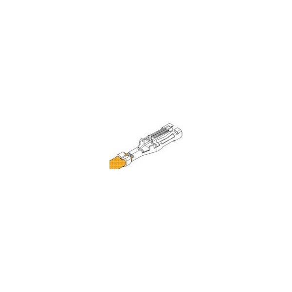 Molex Wire Terminal, 14 AWG, 600 V, Crimp Termination Only 43375-0001 ...