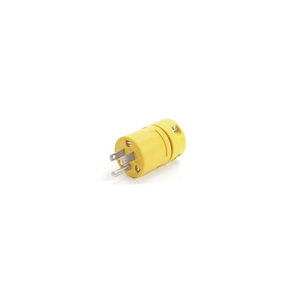 Woodhead Straight Blade Plug, 5-20P, 20 A, 125V AC, 2 Pole, Screw ...