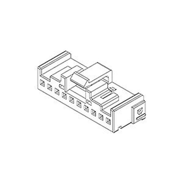 Molex 2.00Mm Pitch Wire-To-Wire Receptacle Housing, Positive Lock, 10 ...