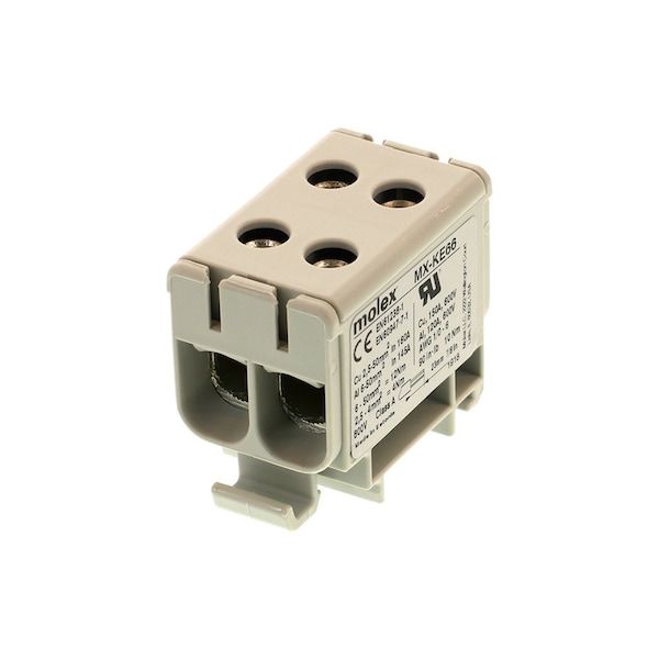 Molex Terminal Block, 150 A, 600 V, 1/0 AWG, Screw Termination ...