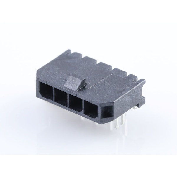 Molex Rectangular Power Connector, 4 Contact(S), Male, Solder Terminal ...