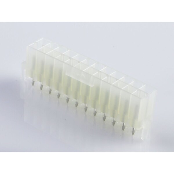 Molex Rectangular Power Connector, 24 Contact(S), Male, Solder Terminal ...
