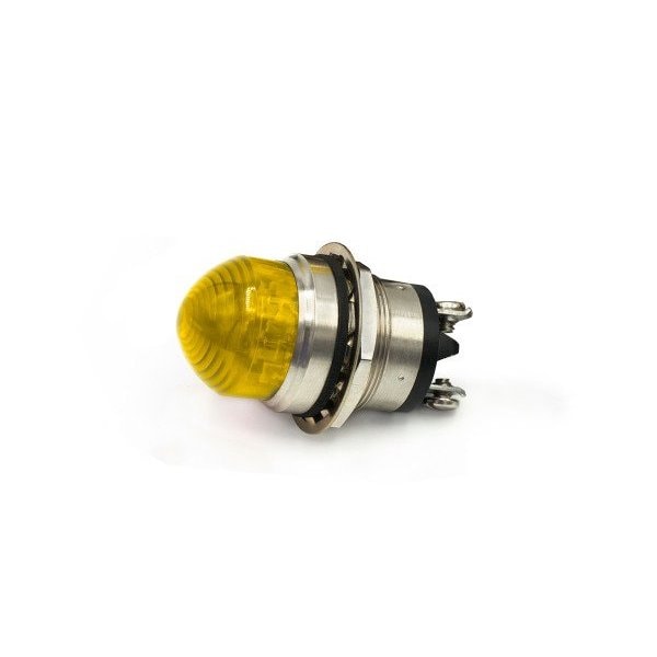 Dialight Led Panel Mount Indicators Dome Yellow 125Vac 10.5Ma 500Fl 556 ...