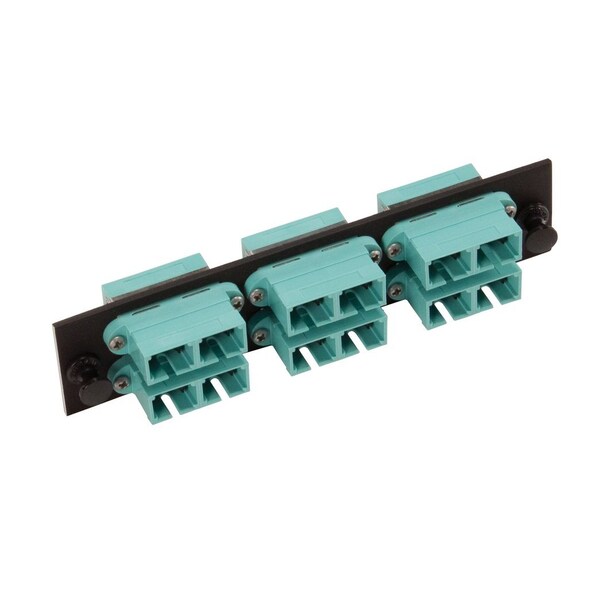 Commscope Fiber Optic Connectors Adapter Plate 6 Sc Duplex Aqua 559596 ...