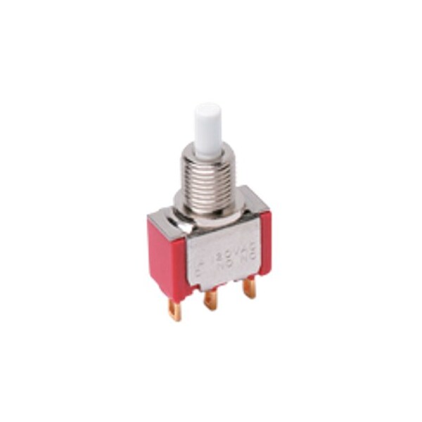 C&K Components Pushbutton Switch, Spdt, Vertical, 0.4A, 20Vdc, Solder ...