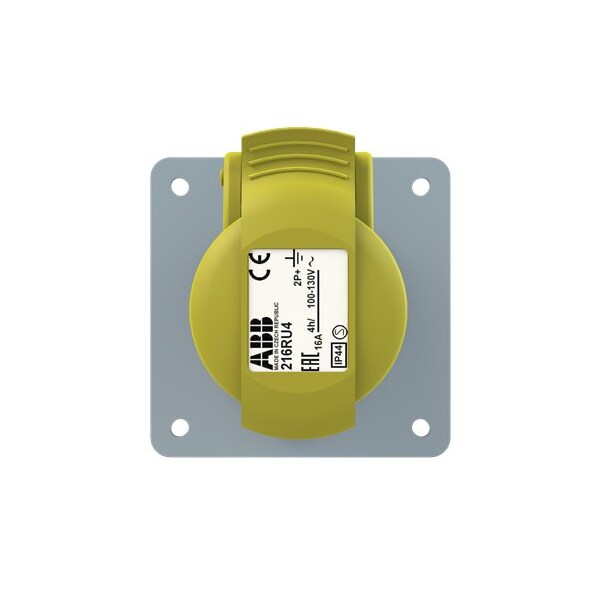 Abb Socket-Outlet, Panel Mounting, Earthing Sleeve Position 4H, Rated ...