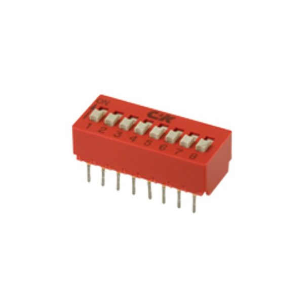 C&K Components Slide Dip Switch, 9 Switches, Spst, Latched, 0.1A, 5Vdc ...