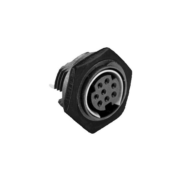 Cui Devices Mini-Din 4P Plugvertical Panel Mount MD-40CV | Zoro