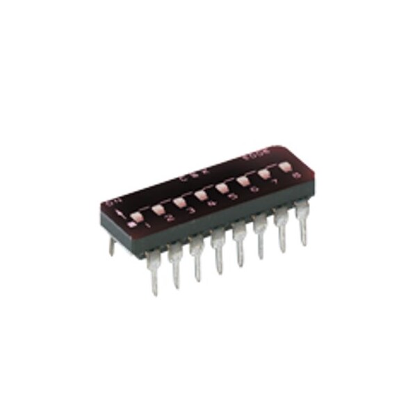 C&K Components Slide Dip Switch, 6 Switches, Spst, Latched, 0.1A, 25Vdc ...