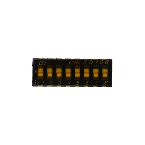 C&K Components Slide Dip Switch, 5 Switches, Spst, Latched, 0.1A, 5Vdc ...