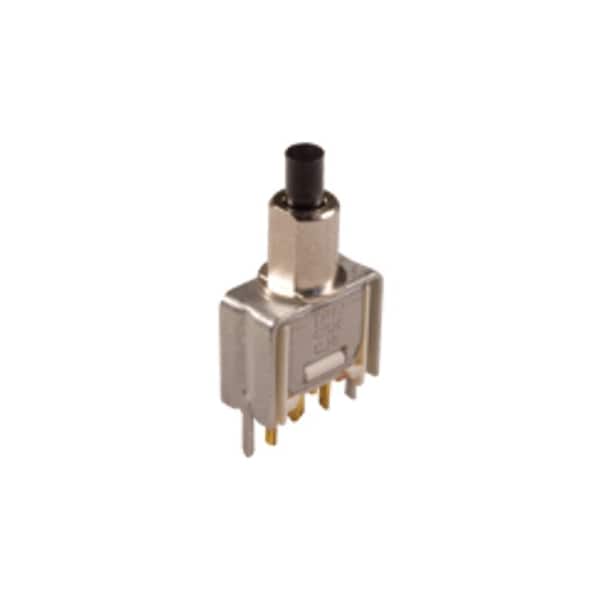 C&K Components Pushbutton Switch, Spdt, Momentary, 1A, 28Vdc, Solder ...