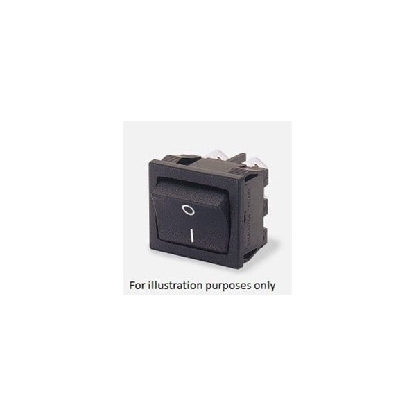 Arcoelectric Rocker Switch, Dpst, Latched, Quick Connect Terminal ...