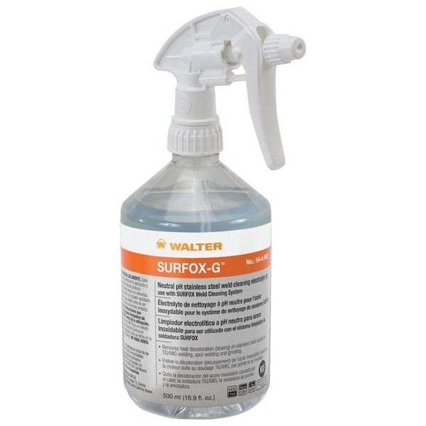 Walter Surface Technologies Surfox-G Electrolyte Solution Sprayer 500Ml ...