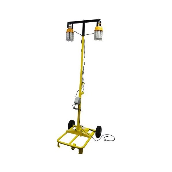 Bulldog 36,000 Lumen 300W LED, Double Head, 360 degree, Cart Tower ...