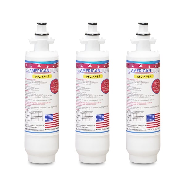 American Filter Co LG LT700 Comparable Refrigerator Water Filters, 3PK ...