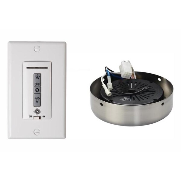 Monte Carlo Hard-Wired Wall Remote Control Receiver White/Almond Switch ...