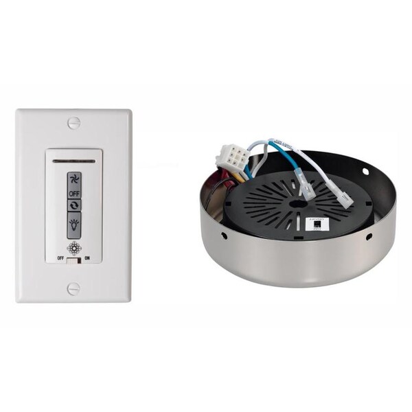 Monte Carlo Hard-Wired Wall Remote Control Receiver White/Almond Switch ...