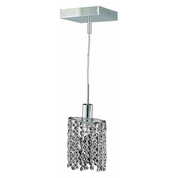 Elegant Lighting Swarovski Elements Clear Crystal Mini 1-Light Crystal ...