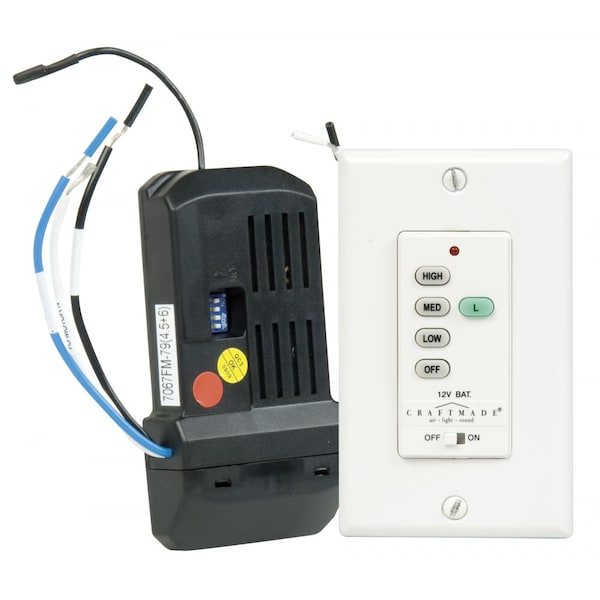 Craftmade Universal Wall Control With Receiver UC-2000-3 | Zoro