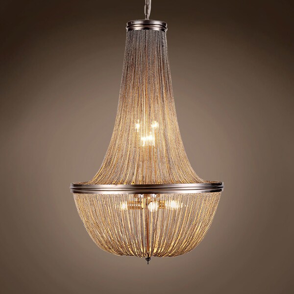 Gatsby Luminaires 19Th C. French Empire Chainmail 6 Light 21 Chandelier ...