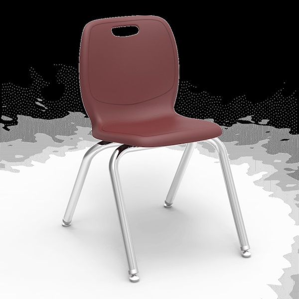 Virco N2 Series 16" Classroom Chair, 3rd - 4th Grade with Nylon Glides ...