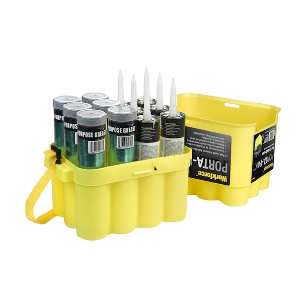 Workforce Porta-Pak: 12-Pack Grease and Caulk Tube Storage Box GCB12 | Zoro