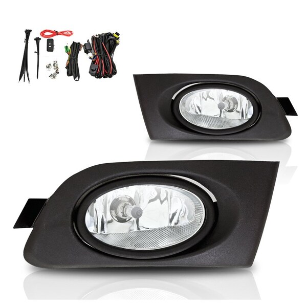 Winjet Fog Lights - Clear - Wiring Kit Included CFWJ-0036-C | Zoro