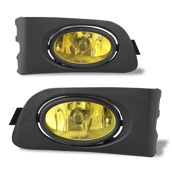 Winjet Fog Lights - Yellow - Wiring Kit Included CFWJ-0036-Y | Zoro