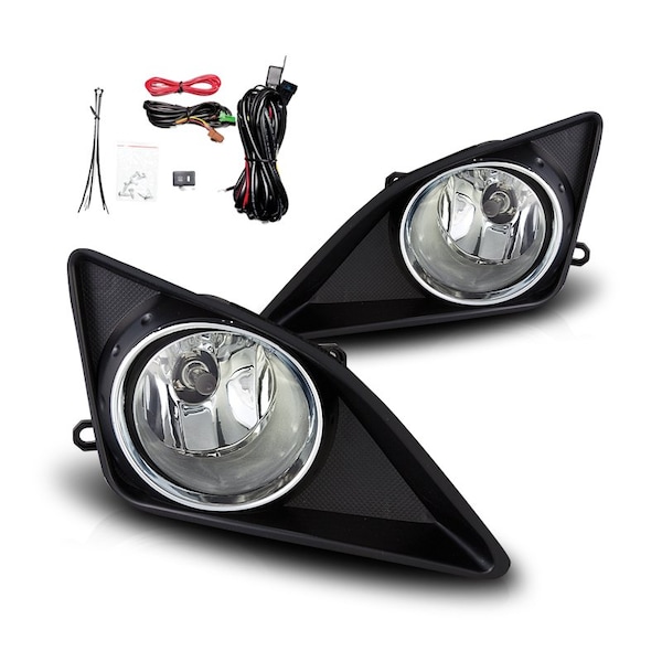 Winjet Fog Lights - Clear - Wiring Kit Included CFWJ-0170-C | Zoro