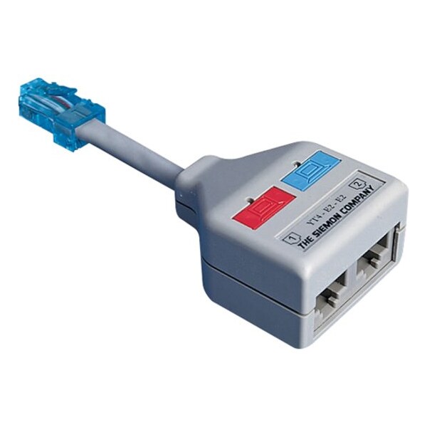 SIEMON COMPANY ADAPTER MODULAR Y SPLITS A,4 PAIR T568A/B JACK FOR ...
