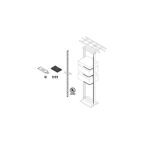 CHATSWORTH PRODUCTS INC (CPI) RACK GROUND BAR KIT, 78"LX.05",THICK ...