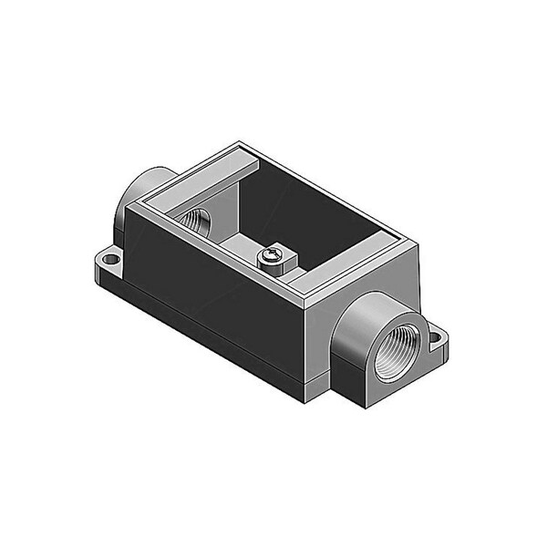 Abb Cast Electrical Device Box, 1-Gang, Material: Iron FSC1-TB | Zoro