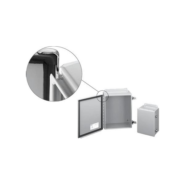 Nvent Hoffman Electrical Junction Box, Type 12 Hinged Cover Ftc, 6X4X4 ...