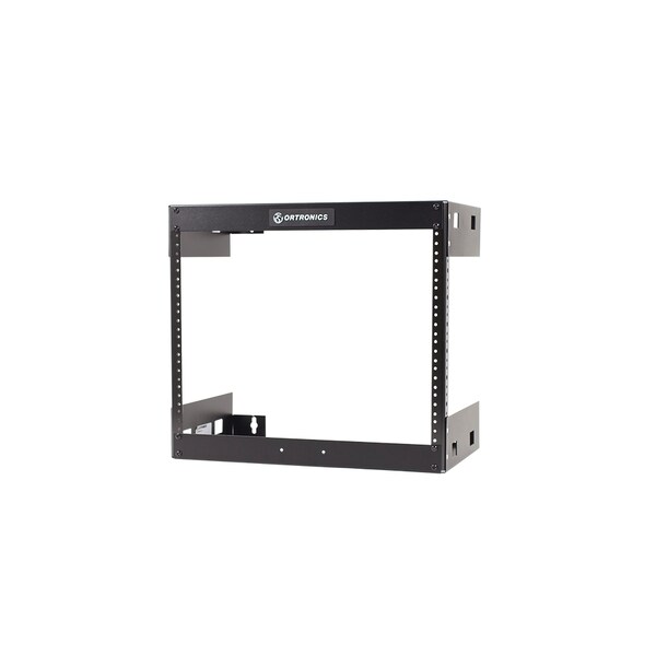 Ortronics FIXED WALL MOUNT RACK, 17.75"H X 19.75"W X 18"D, 8U, STEEL ...