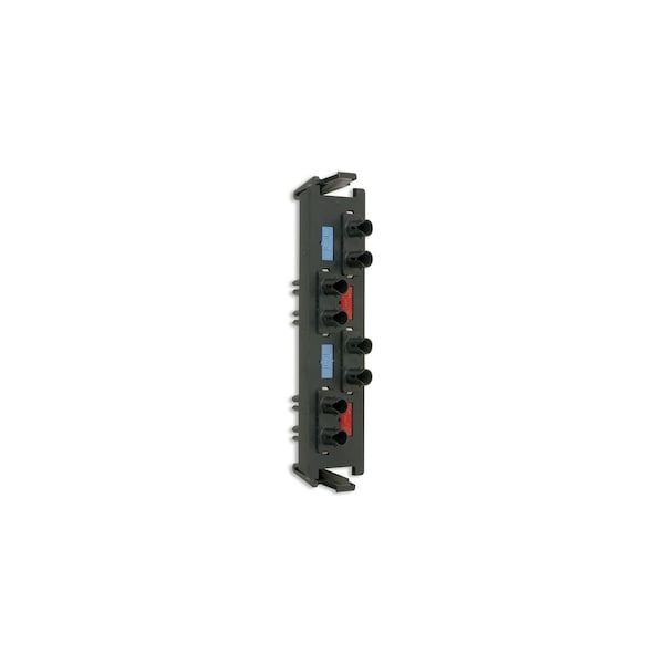 Siemon 8 PORT PANEL WITH ST ADAPTERS, FOR USE WITH FIBER ENCLOSURES RIC ...