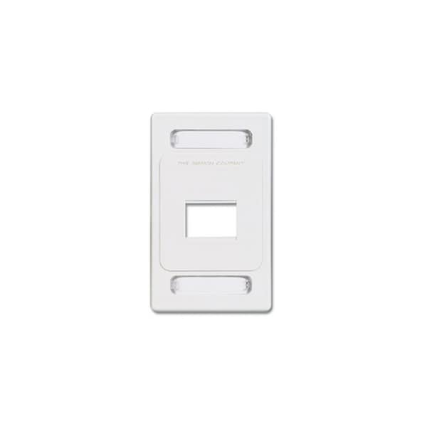 Siemon 2-PORT FLUSH MOUNT UNLOADED, SINGLE GANG FOR MAX MODULE, GRAY MX ...
