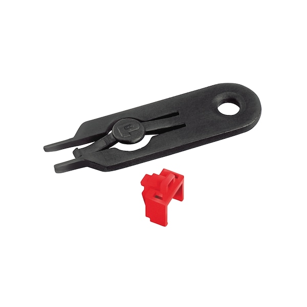 Panduit JACK MODULE BLOCKOUT DEVICEINCLUDES 5 REMOVAL TOOL, PK 100 PSL ...