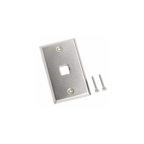Commscope WALL PLATE STAINLESS STEEL, 3.2" LUG SPACING, 760117572 ...