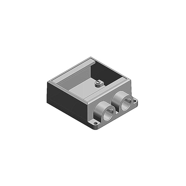 Abb Cast Electrical Device Box, 2-Gang FSS222-TB | Zoro