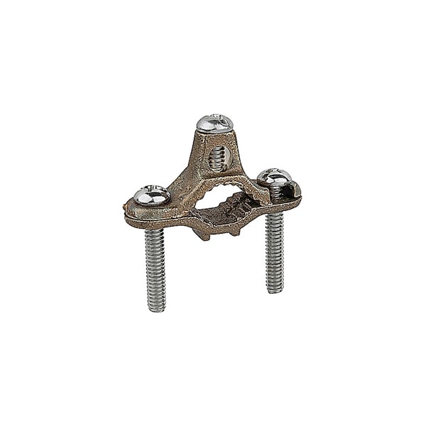 Abb CAST BRONZE GROUND CLAMP, FOR WIRE RANGE 10 -, 4, WATER PIPE SIZE ...