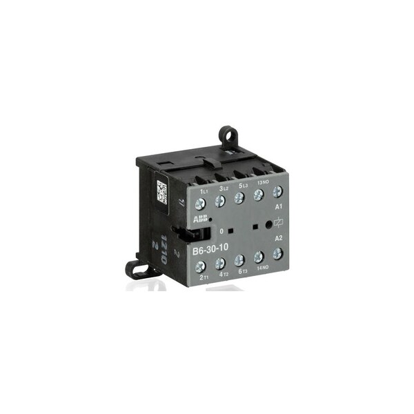 Abb MINI CONTACTOR NON REV 3POLE, 12 AMP, 1NO AUX CONT, 220-240VAC COIL ...