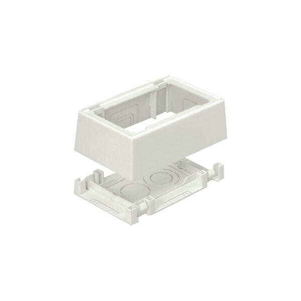 Panduit RACEWAY NONMETALLIC TYPE L, SINGLE GANG JUNCTION BOX, WHITE ...
