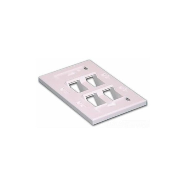 Commscope 4-PORT FLUSH MT UNLOADED, SGL GANG 45D MOUNTING PROFILE ...