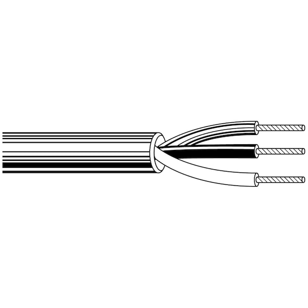 Belden Multi-Conductor Cable, AWM, 22 AWG, 10 C, Chrome, PVC, Stranded ...