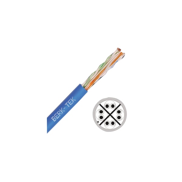 Berk-Tek 23-4P UTP-CMP SOL BC CAT6 IP5, FEP/FRPVC BLUE JACKET BOX ...
