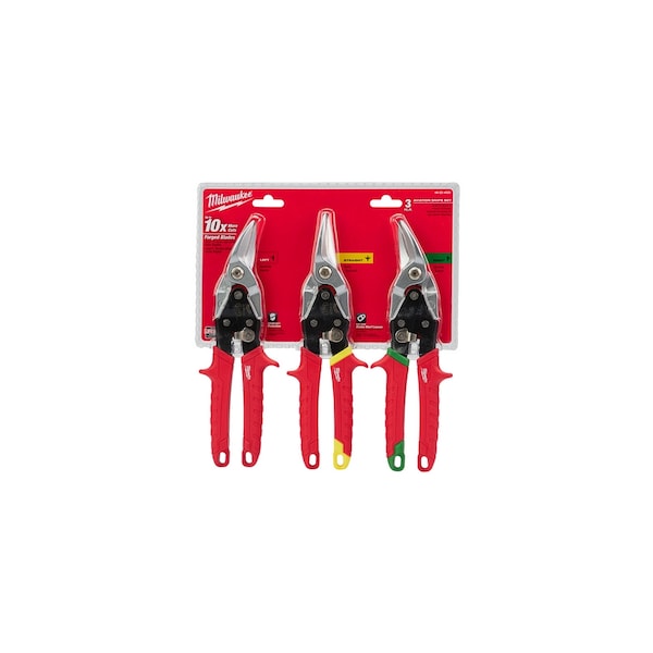 Milwaukee Tool 3-PIECE AVIATION SNIP SET 1014017 | Zoro